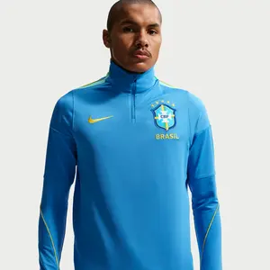 Nike Brazil Strike Dri-fit Soccer Drill Top - Blue