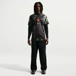 Nike Netherlands 2026 Stadium Goalkeeper Dri-fit Soccer Replica Short-sleeve Jersey - Black