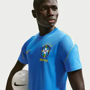 Nike Brazil Strike Soccer Dri-fit Short-sleeve Top