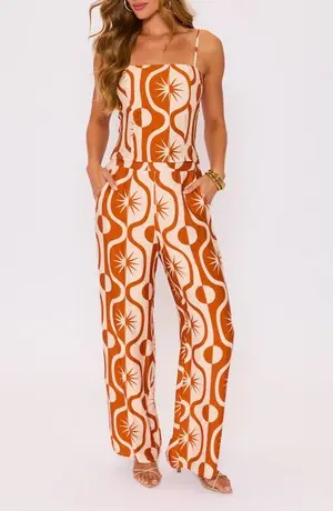 VICI Geometric Print Top