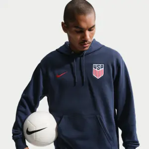 Nike Usmnt Club Soccer French Terry Pullover Hoodie - Blue