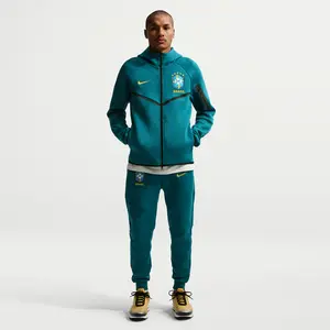 Nike Brazil Tech Fleece Windrunner Soccer Full-zip Hoodie