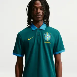 Nike Brazil The Polo Dri-fit Soccer Polo - Green