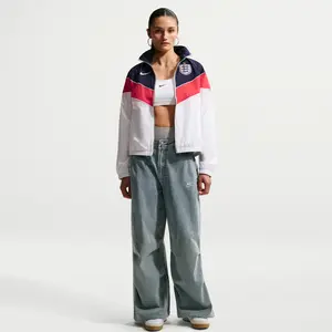 Nike England Windrunner Soccer Uv Woven Jacket - White