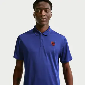Nike Usmnt Victory Dri-fit Soccer Polo - Blue