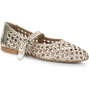 BOS. & CO. Mary Jane Flat - Gold