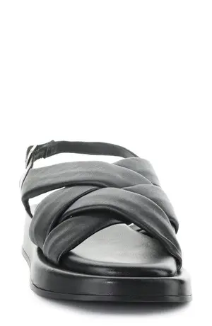 BOS. & CO. Brixin Slingback Platform Wedge Sandal - Black