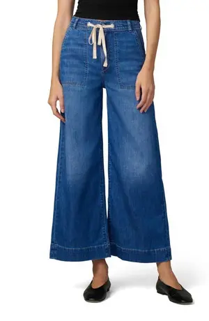 Joe's Jeans The Madeline Ankle Wide Leg Drawstring Jeans