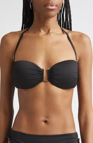 Max Mara Bandeau Bikini Top - Black