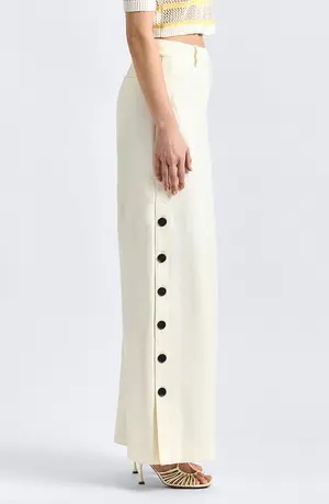 Derek Lam 10 Crosby Tova Button Wide Leg Pants
