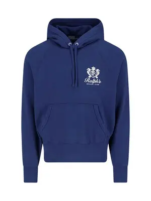 Gucci Polo Ralph Lauren Logo Hoodie - Blue