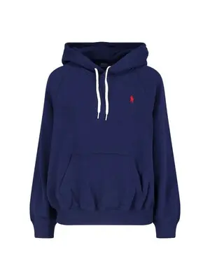 Fear Of God Stone Island Cotton Logo Hoodie - Blue