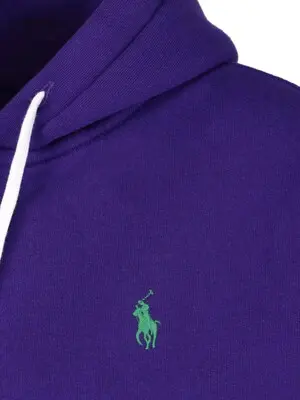 Fear Of God Stone Island Cotton Logo Hoodie - Purple