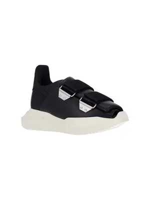 Rick Owens Leather Sneakers - Black