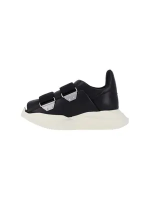 Rick Owens Leather Sneakers - Black