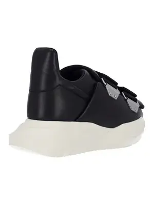 Rick Owens Leather Sneakers - Black