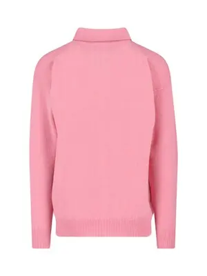 JW Anderson X Pringle Of Scotland Wool Sweater - Pink