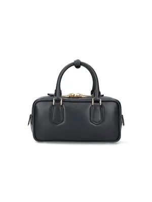 Miu Miu Arcadie Lambskin Handbag - Black