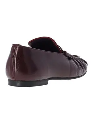 ALOHAS Aven" Leather Loafers - Red
