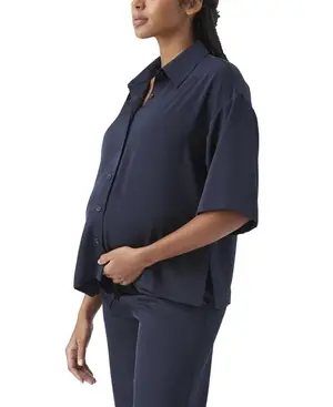 RIPE MATERNITY Tamara Satin Shirt