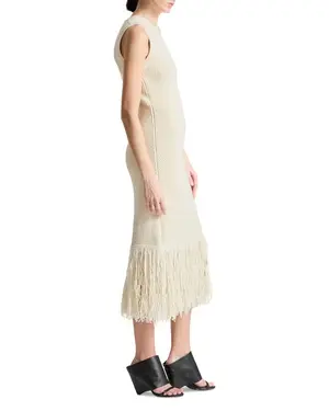SAINT ART Jovie Fringe Knit Dress