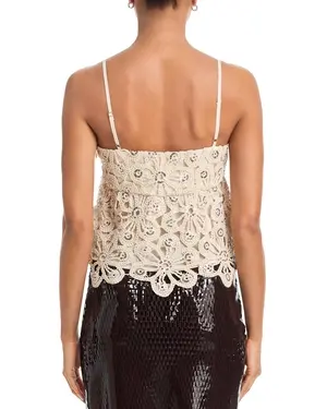 Aqua Mirror Crochet Top