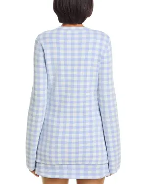 525 America Elongated Fitted Cardigan - Blue Combo