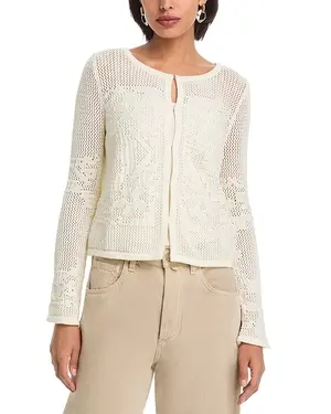 525 America Mesh Stitch Sweater Jacket