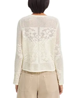 525 America Mesh Stitch Sweater Jacket