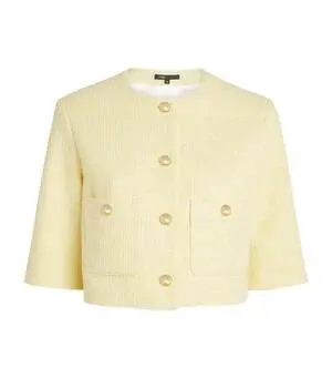 Maje Tweed Cropped Jacket