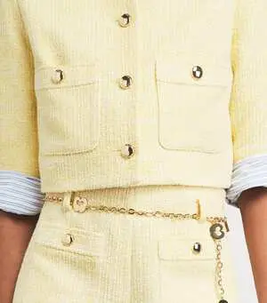 Maje Tweed Cropped Jacket