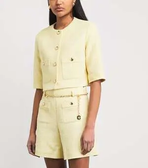 Maje Tweed Cropped Jacket