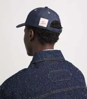 AMI Paris Denim Heritage Patch Cap
