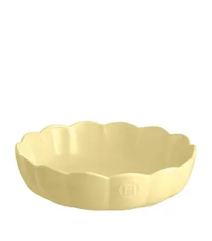 EMILE HENRY Ceramic Madeleine Round Dish - Yellow