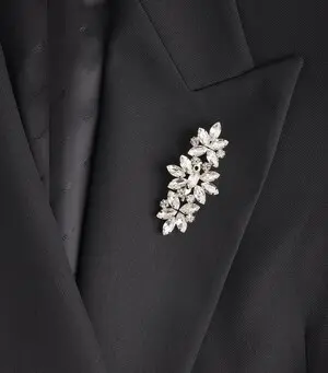 Maje Double-breasted Brooch Blazer