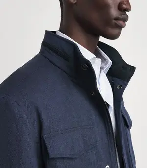 N.peal Linen-cotton Hampton Jacket - Navy