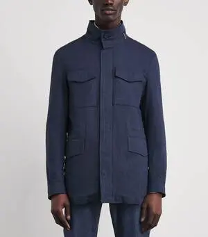 N.peal Linen-cotton Hampton Jacket - Navy