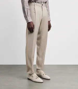 Paul & Shark Lucca Chinos In Jersely Fabric - Beige