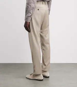 Paul & Shark Lucca Chinos In Jersely Fabric - Beige