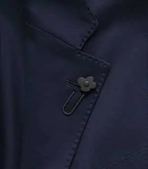 LARDINI Cotton Single-breasted Blazer - Navy