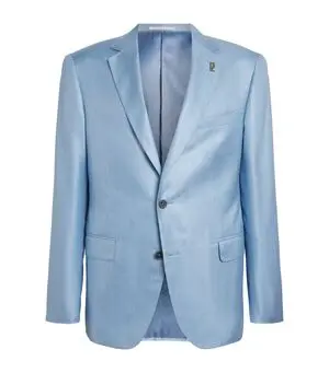 Pal Zileri Silk Vicenza Blazer - Blue