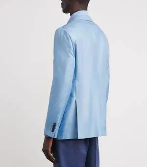 Pal Zileri Silk Vicenza Blazer - Blue