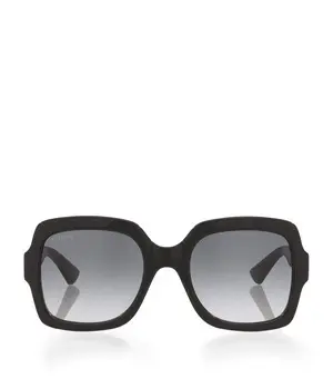 Gucci Injected Gg1337s Square Sunglasses - Black