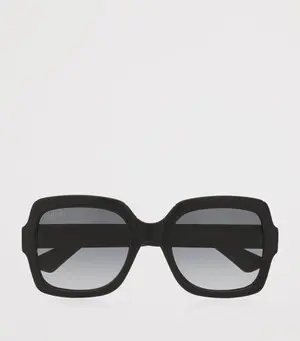 Gucci Injected Gg1337s Square Sunglasses - Black