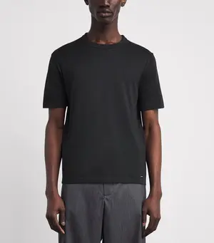 Simkhai Silk-blend Duke T-shirt - Black