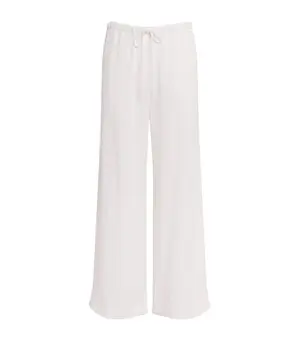 TOTEME Woven Stripe Wide-leg Trousers