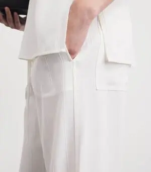 TOTEME Woven Stripe Wide-leg Trousers