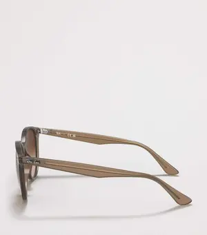 Ray-ban Acetate Phantos Round Sunglasses - Beige
