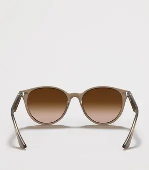 Ray-ban Acetate Phantos Round Sunglasses - Beige