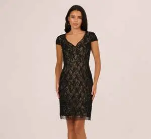 Adrianna Papell Cap Sleeve Cocktail Dresses